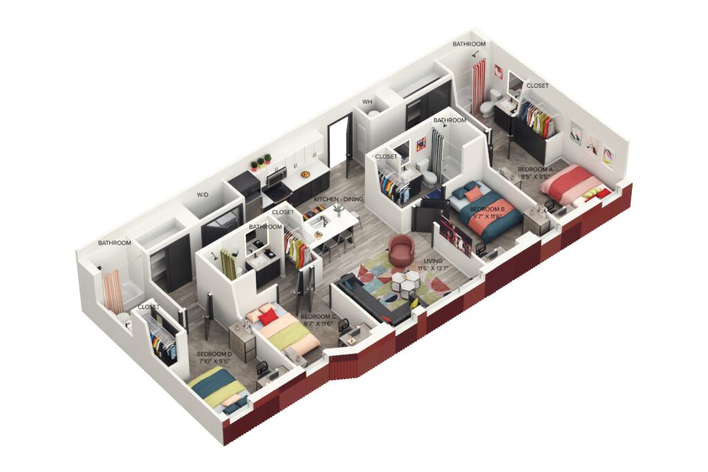 4BR/4BA - The Four D - The Axton